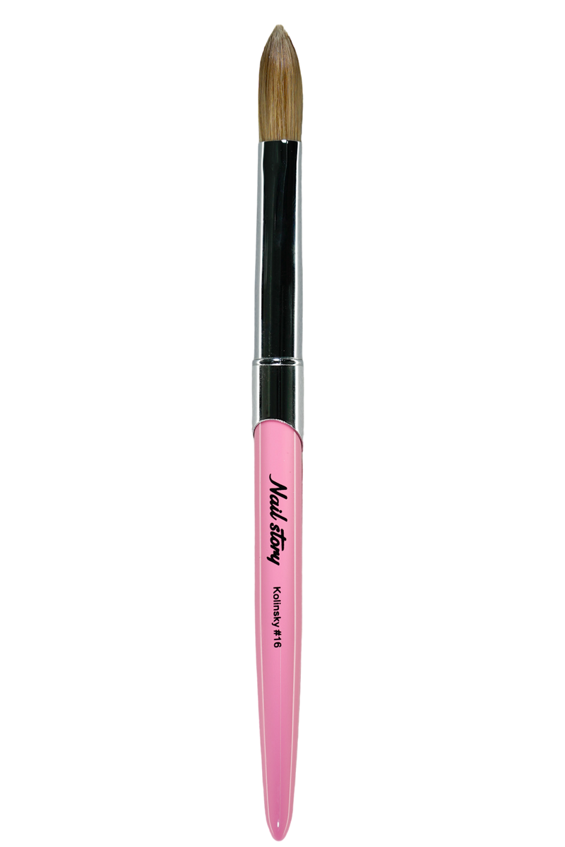 Nail Story Kolinsky 100% Acrylic Brush Pink – Nail Story Shop